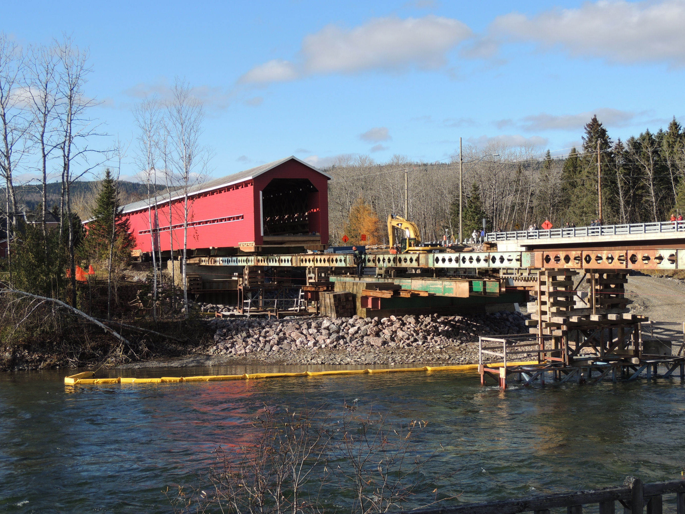 Les étapes pour remettre en place le pont de St-Edgar | Les ponts ...