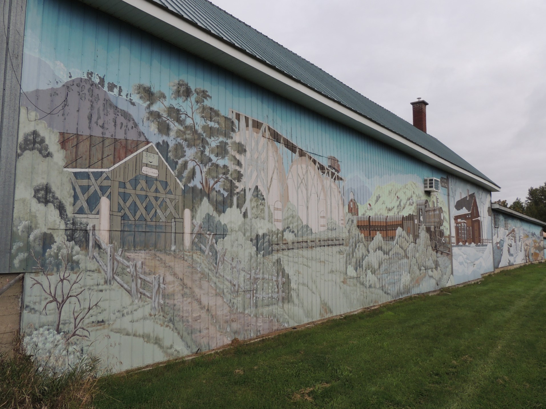 L’incontournable fresque de Weedon | Les ponts couverts au Québec