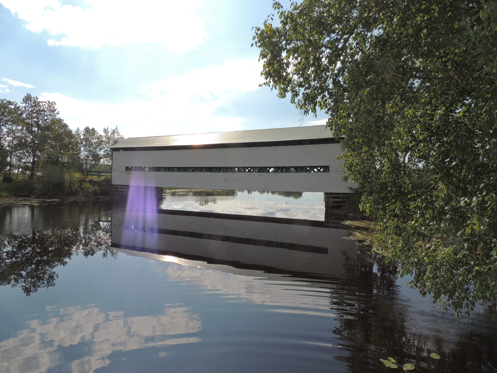 Des photos récentes du pont couvert Landry | Les ponts couverts au Québec